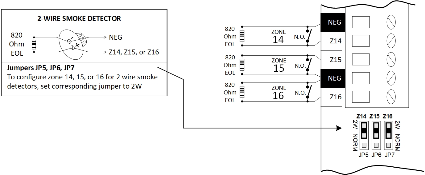 E27 Configuration - Two-Wire Smoke Detectors - ELK Products