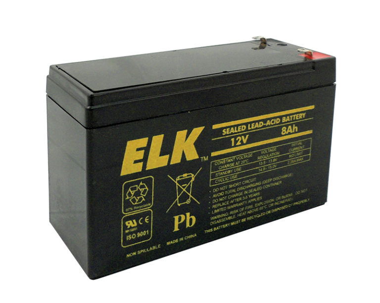 Sealed Lead Acid Battery, 12 V 5Ah - ELK Products
